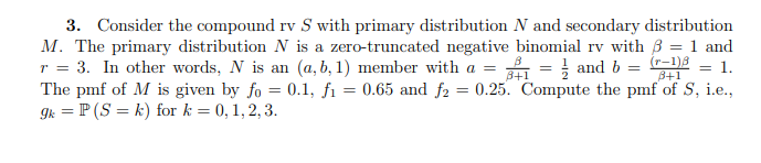 Solved 3. Consider the compound rv S with primary | Chegg.com
