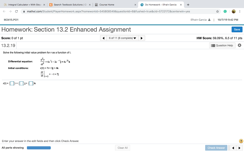 Solved C Search Textbook Solutions Ch x Course Home Do | Chegg.com