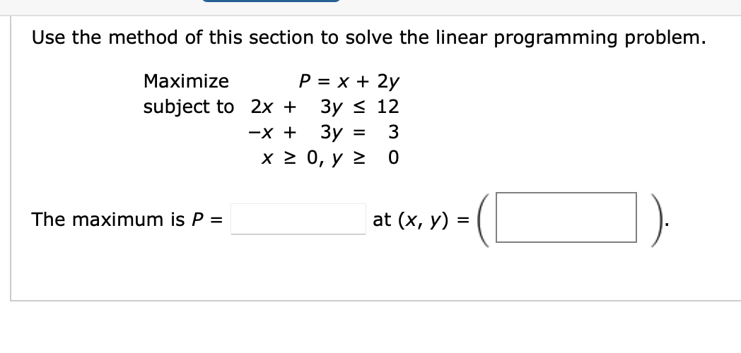 Solved Use the method of this section to solve the linear | Chegg.com