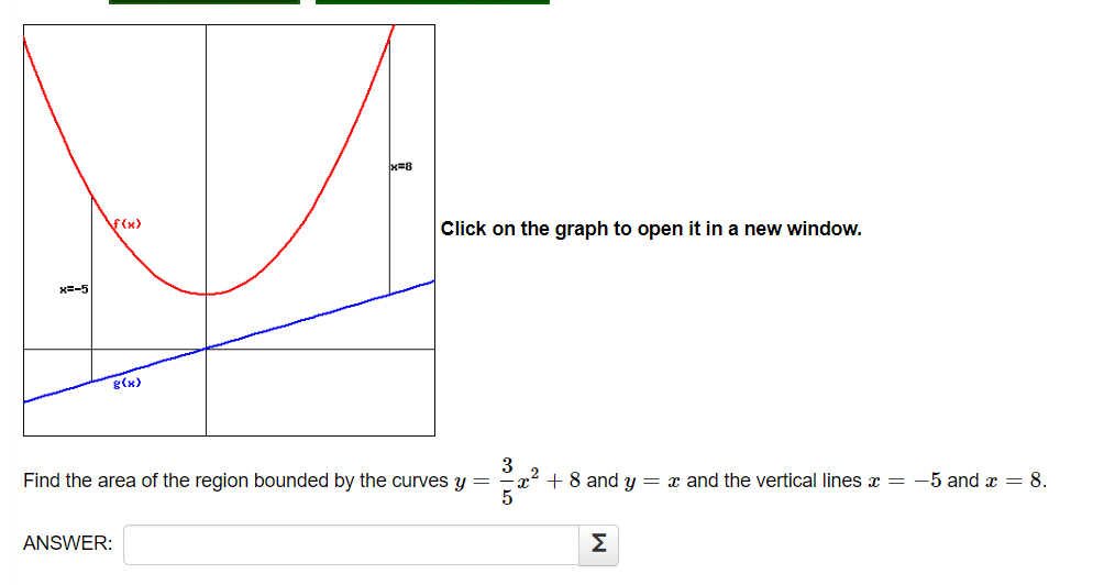 Solved Click on the graph to open it in a new window. x=-5 | Chegg.com