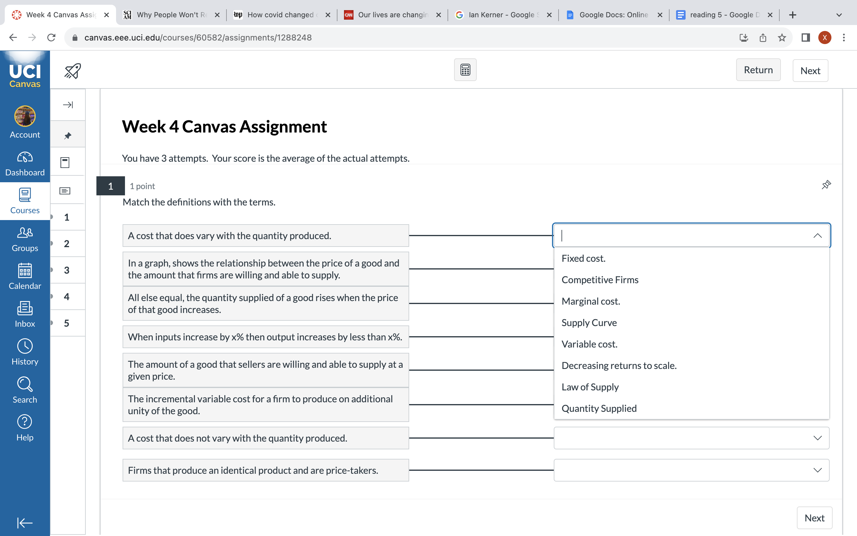 Solved Week 4 ﻿Canvas AssignmentYou have 3 ﻿attempts. Your | Chegg.com