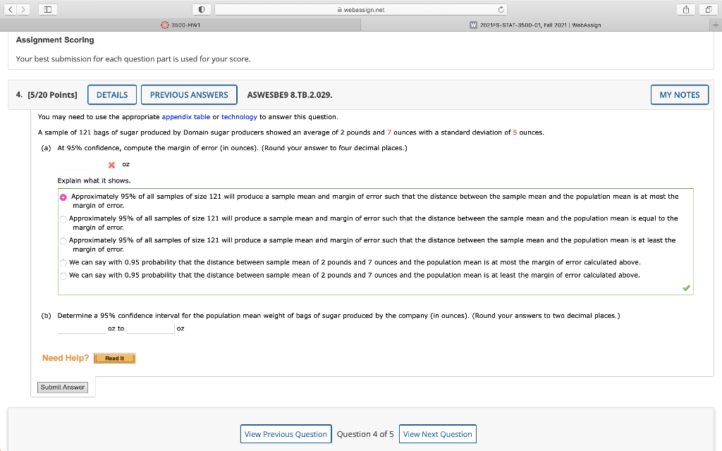 Solved 1 0 webassign.net 3500-HW1 W 2021F5-STAT-3500-71, | Chegg.com
