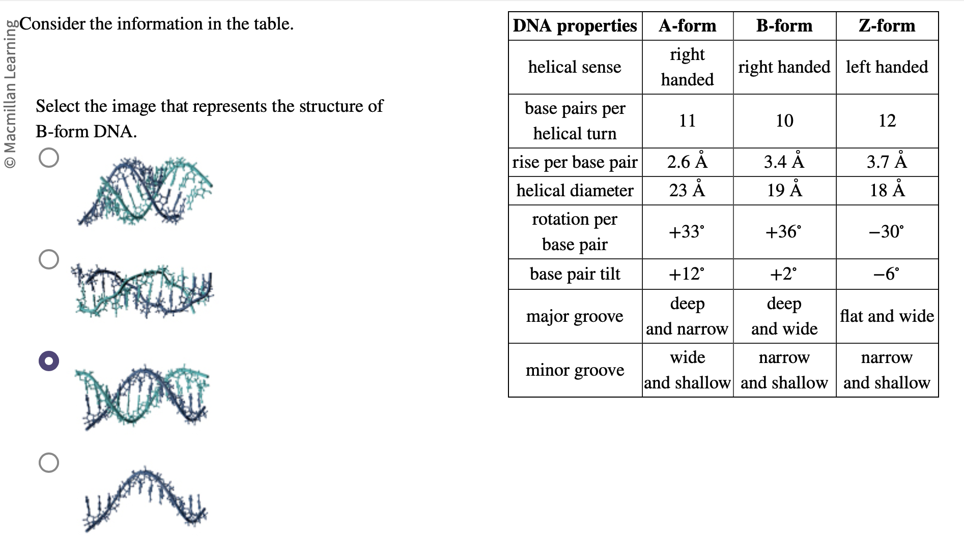 Solved Select the image that represents the structure | Chegg.com