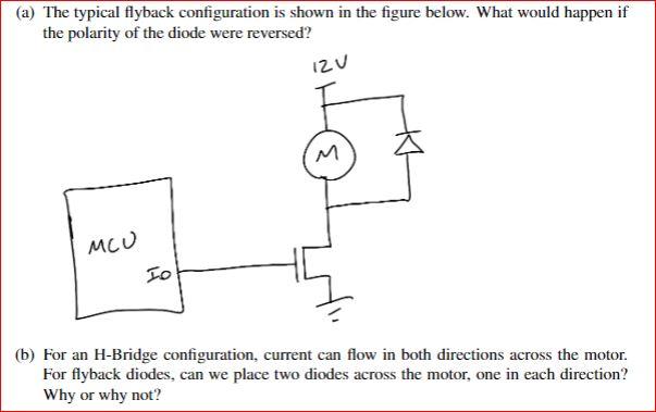 Solved (a) The typical flyback configuration is shown in the | Chegg.com