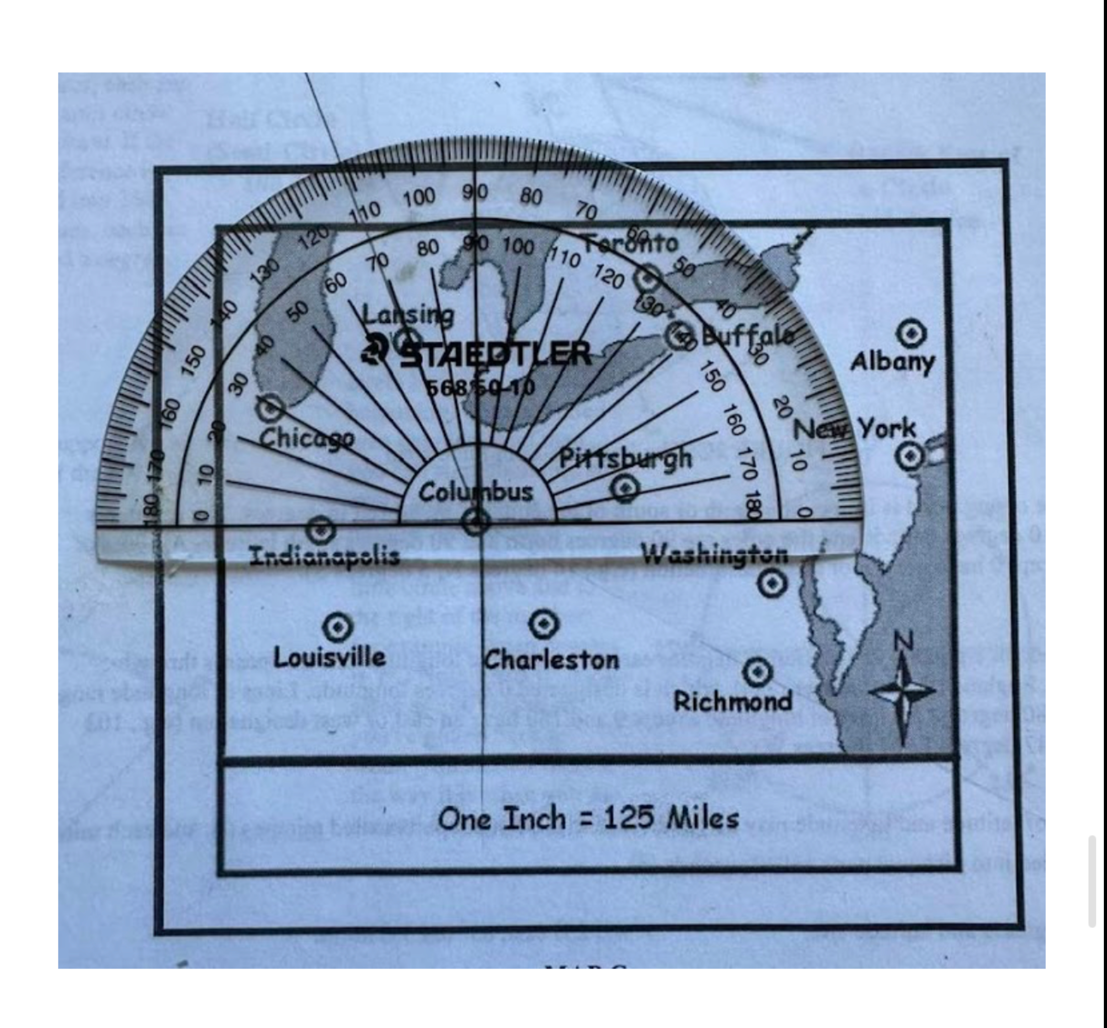 Solved Determine the azimuth direction in degrees and the | Chegg.com