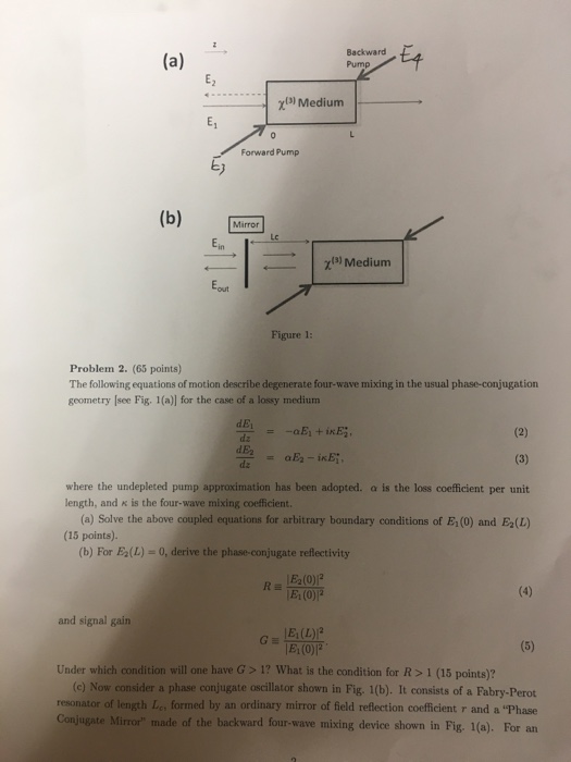 Solved Backward Pump ?(3) Medium- Forward Pump (b) Mur Ein | Chegg.com