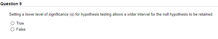 Solved Setting a lower level of significance (a) for | Chegg.com