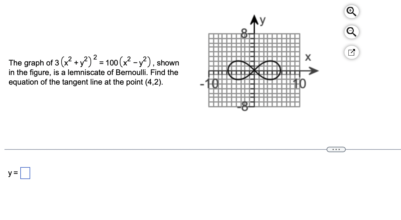 Solved The graph of 3(x2+y2)2=100(x2−y2), shown in the | Chegg.com