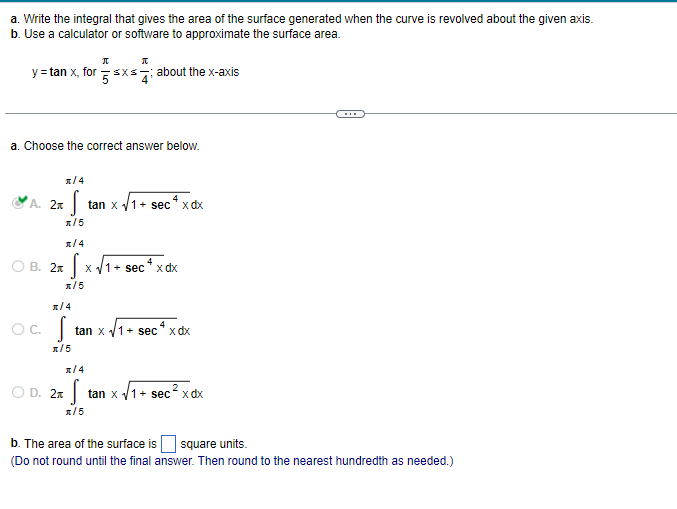 Solved Use the method of your choice to determine the area | Chegg.com