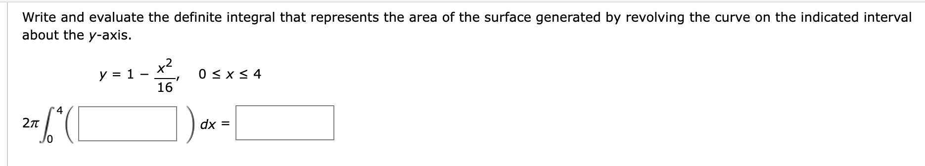 Solved Write and evaluate the definite integral that | Chegg.com
