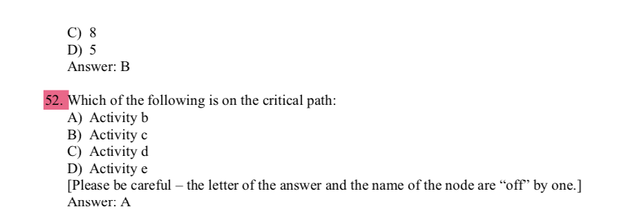 Solved Use the following CPM/PERT network to answer the | Chegg.com