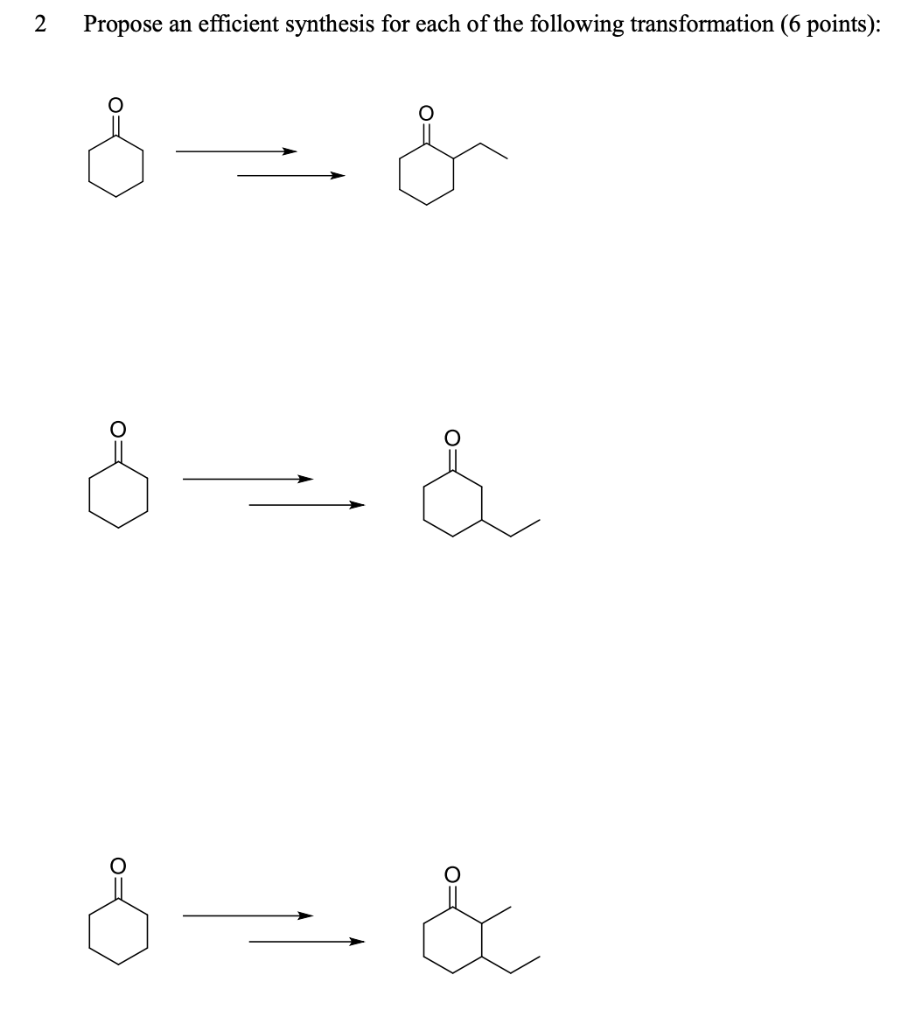 Solved 2 Propose an efficient synthesis for each of the | Chegg.com