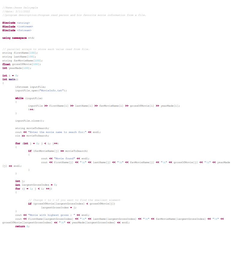 Solved For your final project, you will redo your test to | Chegg.com