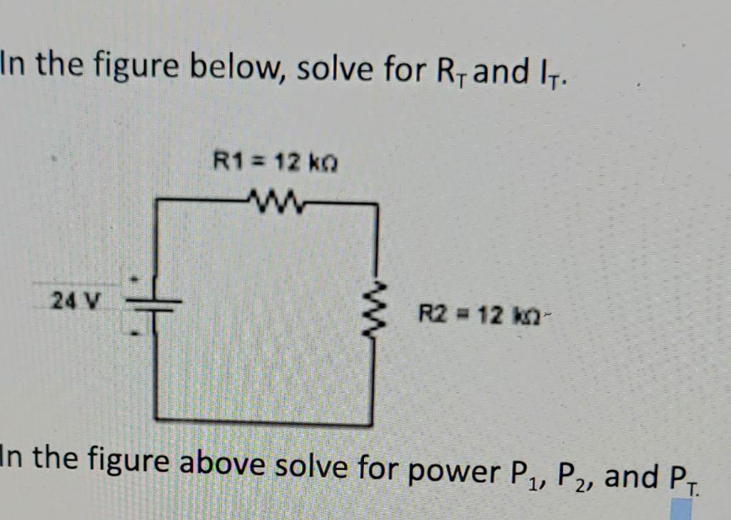 Solved In the figure below, solve for RT and IT. the figure | Chegg.com