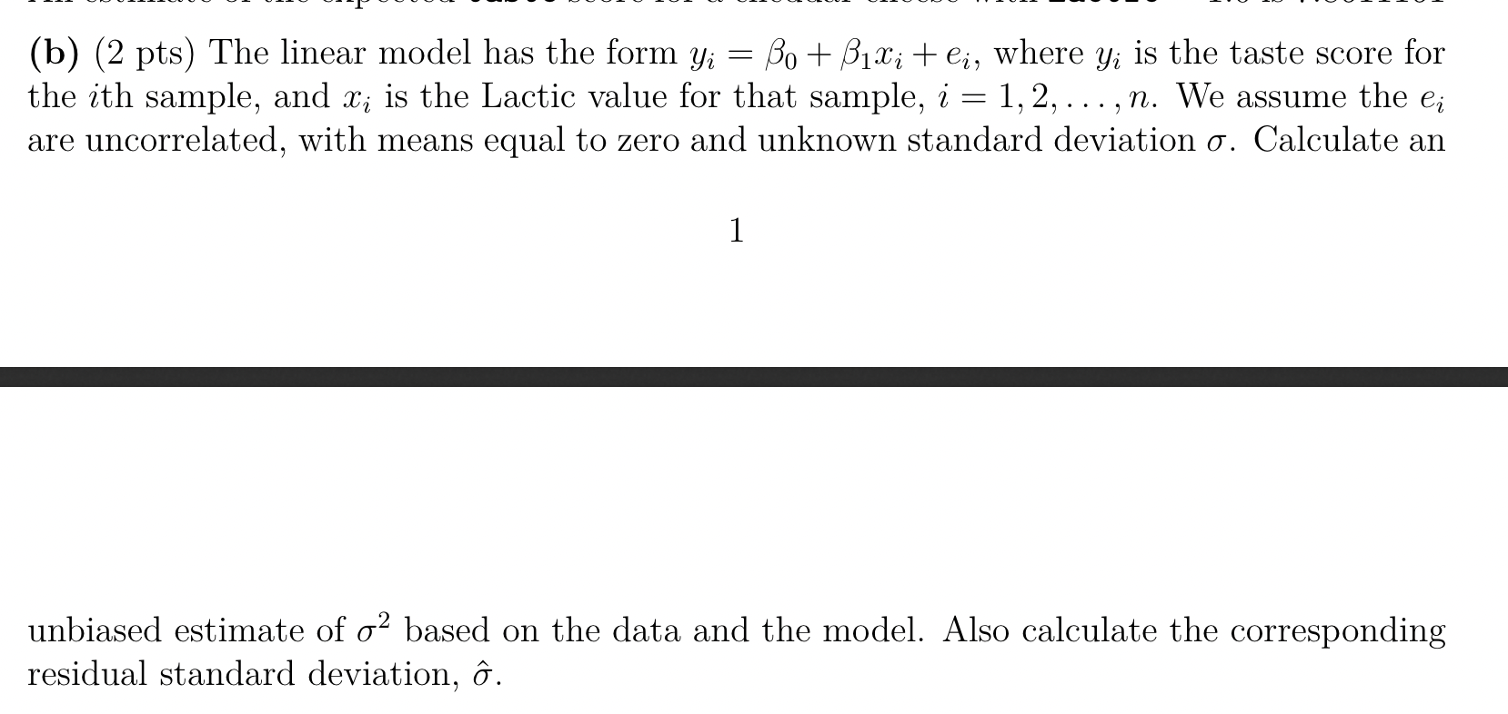 Solved Analysis of the cheddar data from the | Chegg.com
