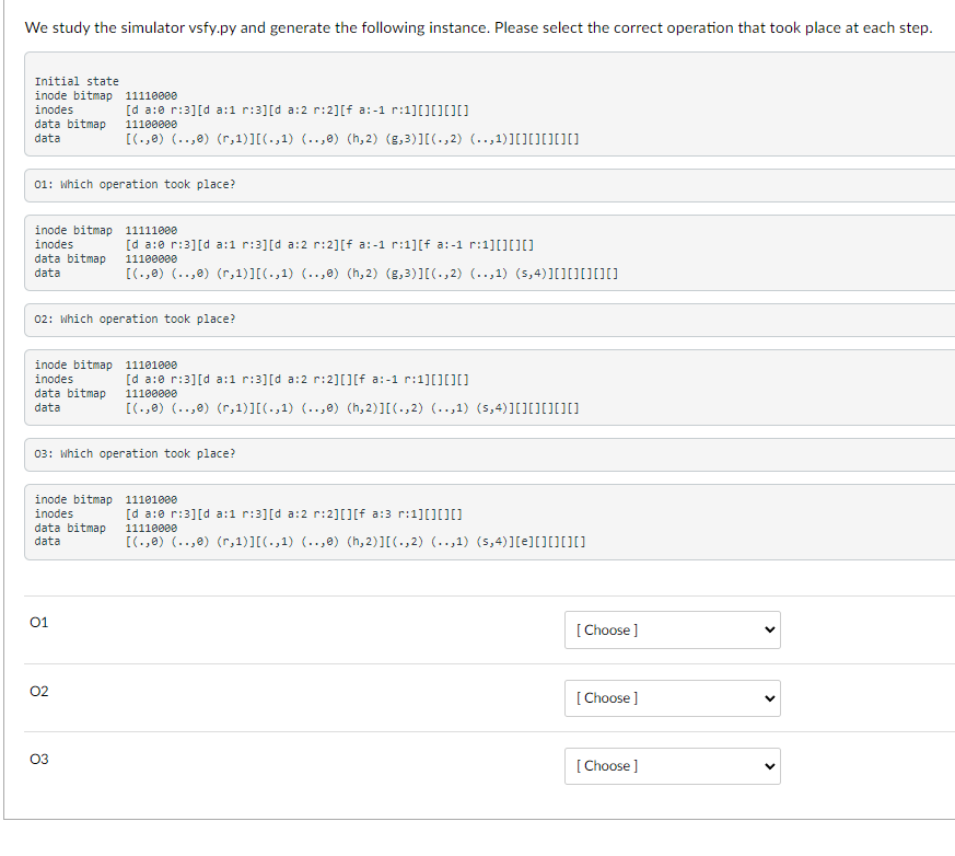 Solved We study the simulator vsfy.py and generate the | Chegg.com