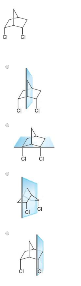 Solved Each of the following molecules has one plane of | Chegg.com