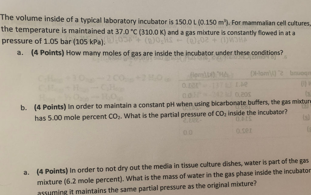 Solved 100s condil.6 The volume inside of a typical | Chegg.com