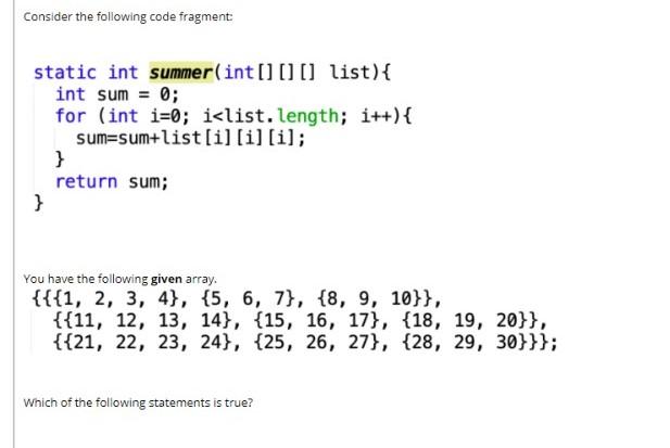 Solved a) The method will return 47 if the array is | Chegg.com