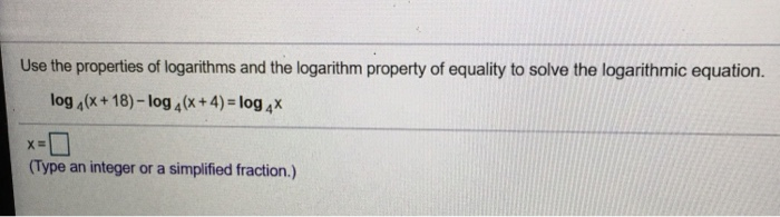 Solved Use the properties of logarithms and the logarithm | Chegg.com