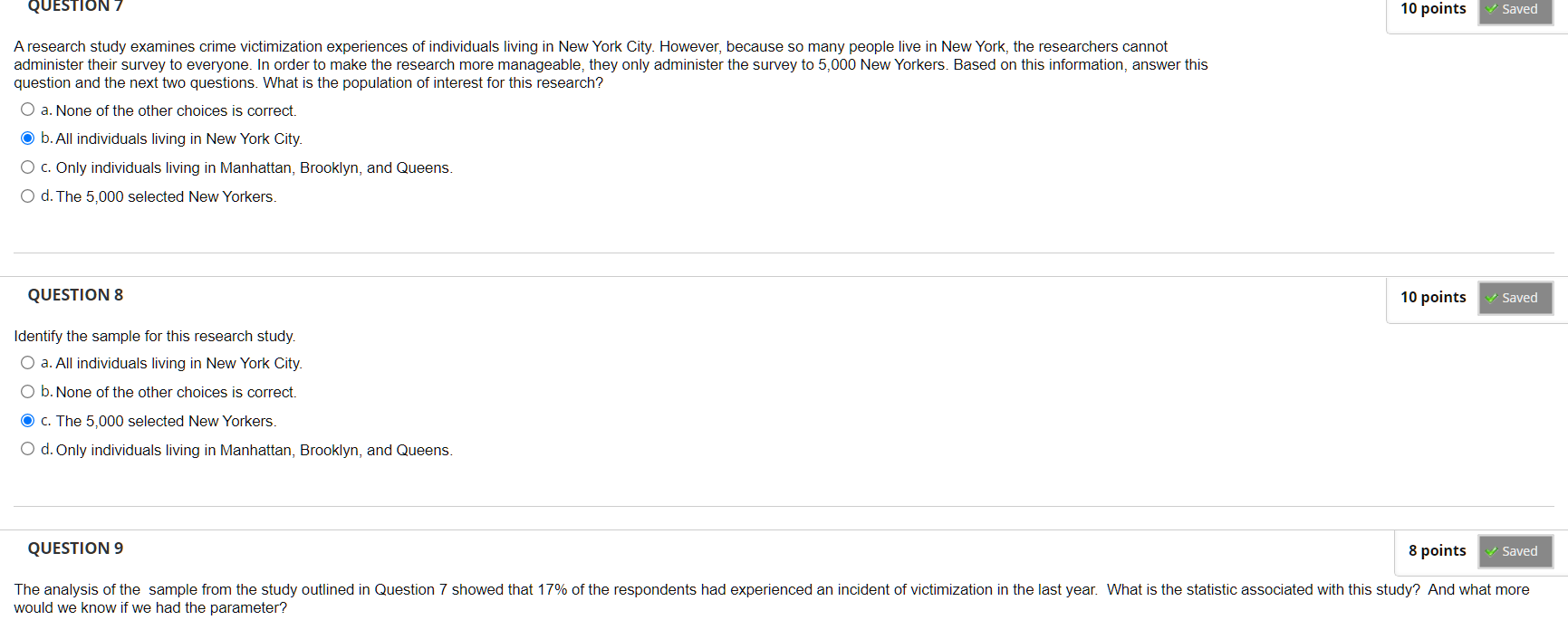 Solved QUESTION 7 10 points Saved A research study | Chegg.com