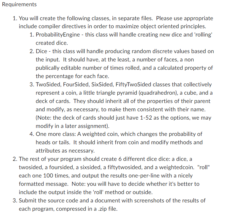 Solved C++! ﻿PLEASE IMPLEMENT ALL REQUIREMENTS I CANNOT | Chegg.com