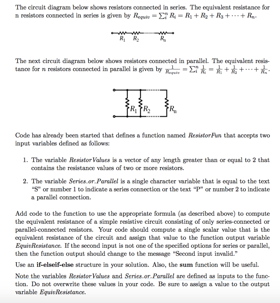 MATLAB Please The circuit diagram below shows | Chegg.com