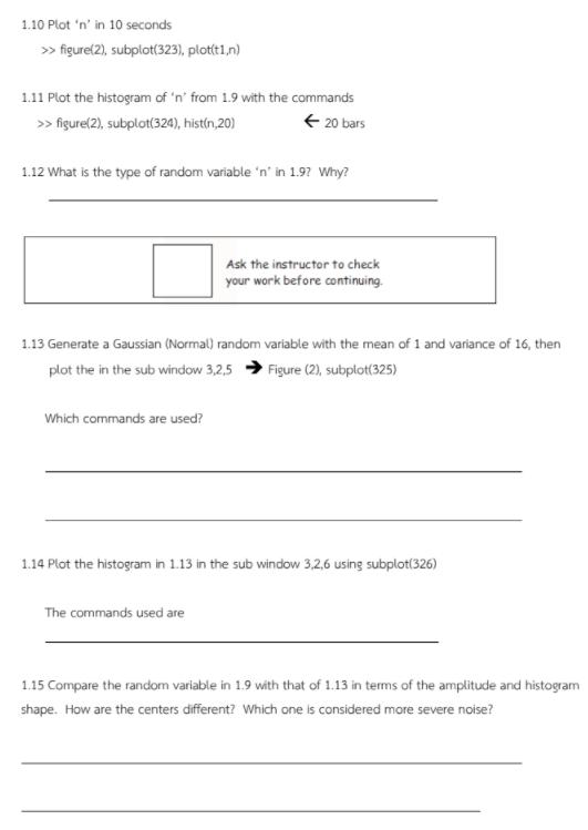Solved Part 1 - Basics of MATLAB 1.1. Open MATLAB program | Chegg.com