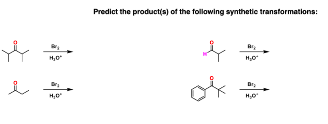 Solved Predict the product(s) ﻿of the following synthetic | Chegg.com