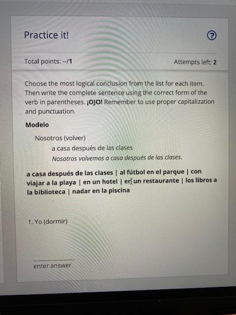 Practice it! Total points: --/1 Attempts left: Choose | Chegg.com