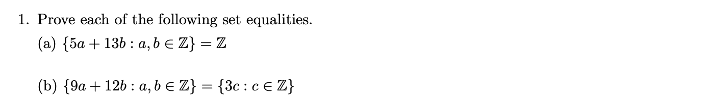 Solved Prove each of the following set | Chegg.com