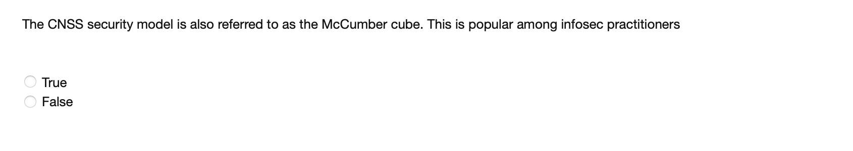 Solved The CNSS security model is also referred to as the | Chegg.com