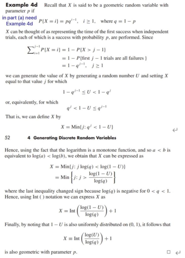 66 4 Generating Discrete Random Variables R code 10. | Chegg.com