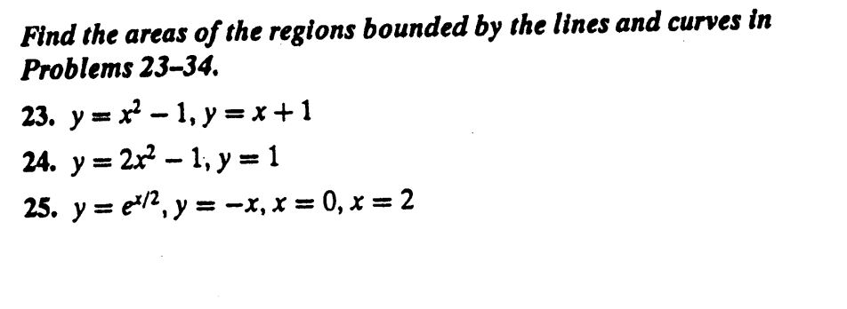 Solved Find the areas of the regions bounded by the lines | Chegg.com