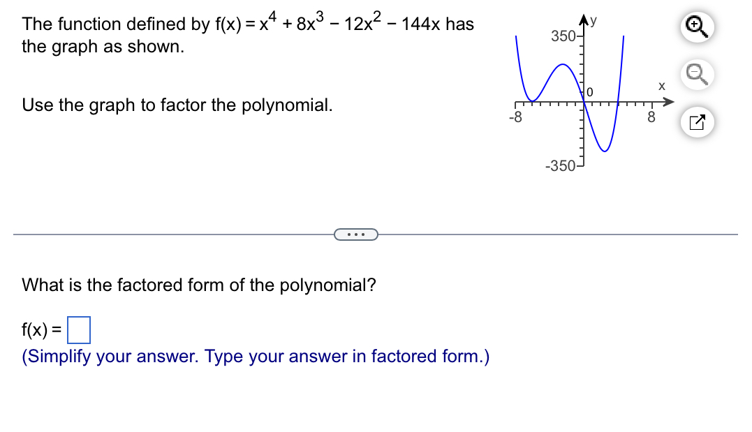 Solved The function defined by f(x)=x4+8x3-12x2-144x ﻿hasthe | Chegg.com