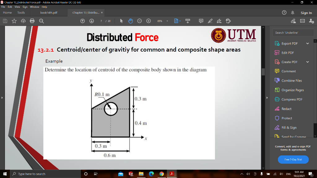 Solved Chapter 13_Distributed Force.pdf - Adobe Acrobat | Chegg.com