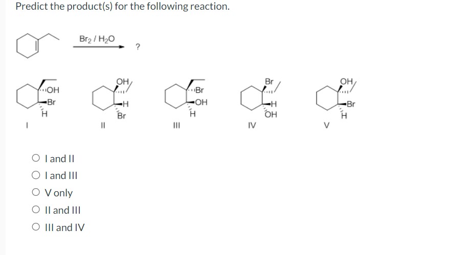 Solved Predict the product(s) for the following reaction. | Chegg.com