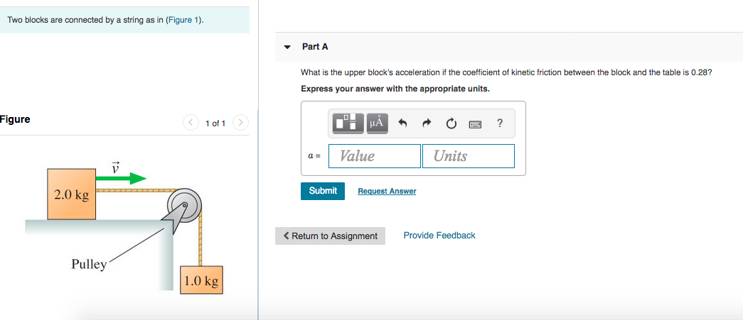 Solved Two blocks are connected by a string as in (Figure | Chegg.com