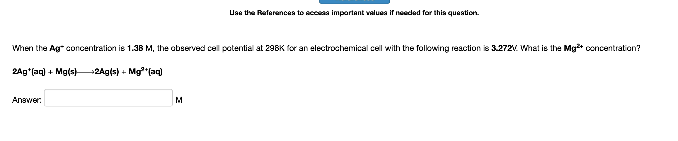 Solved Use the References to access important values if | Chegg.com