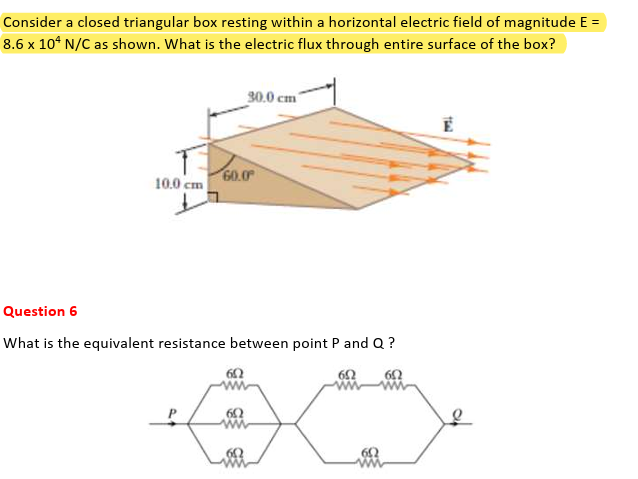 Solved Consider a closed triangular box resting within a | Chegg.com