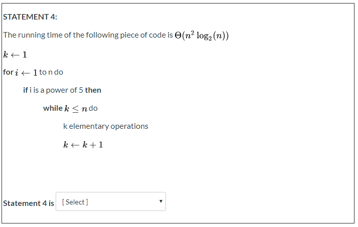 Solved STATEMENT 3: Algorithm A takes n logg (n) + 10na | Chegg.com
