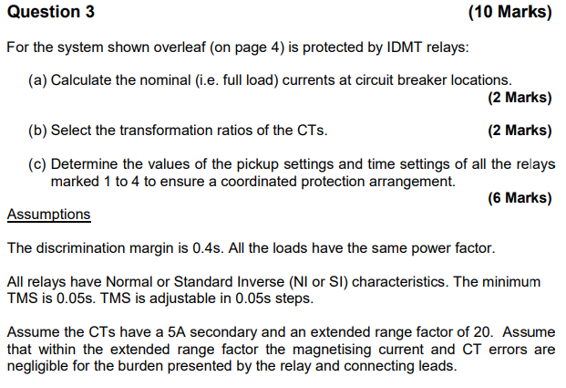 Solved Question 3 (10 Marks) For the system shown overleaf | Chegg.com