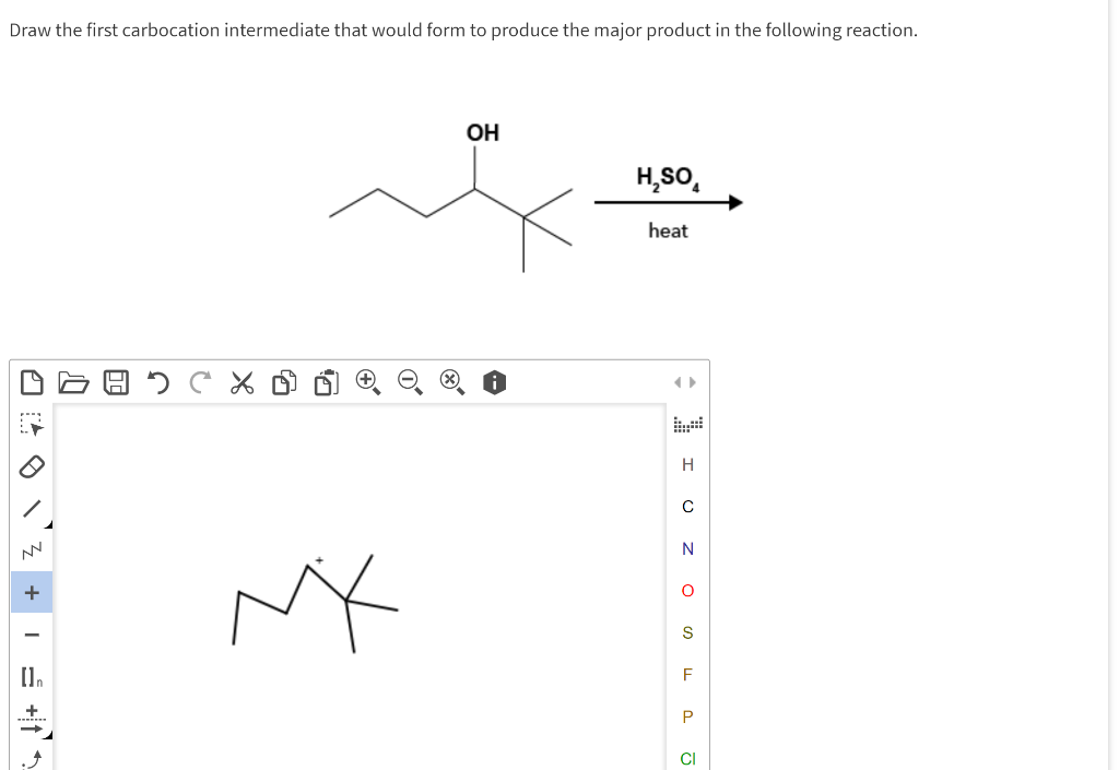 Solved Draw the first carbocation intermediate that would | Chegg.com