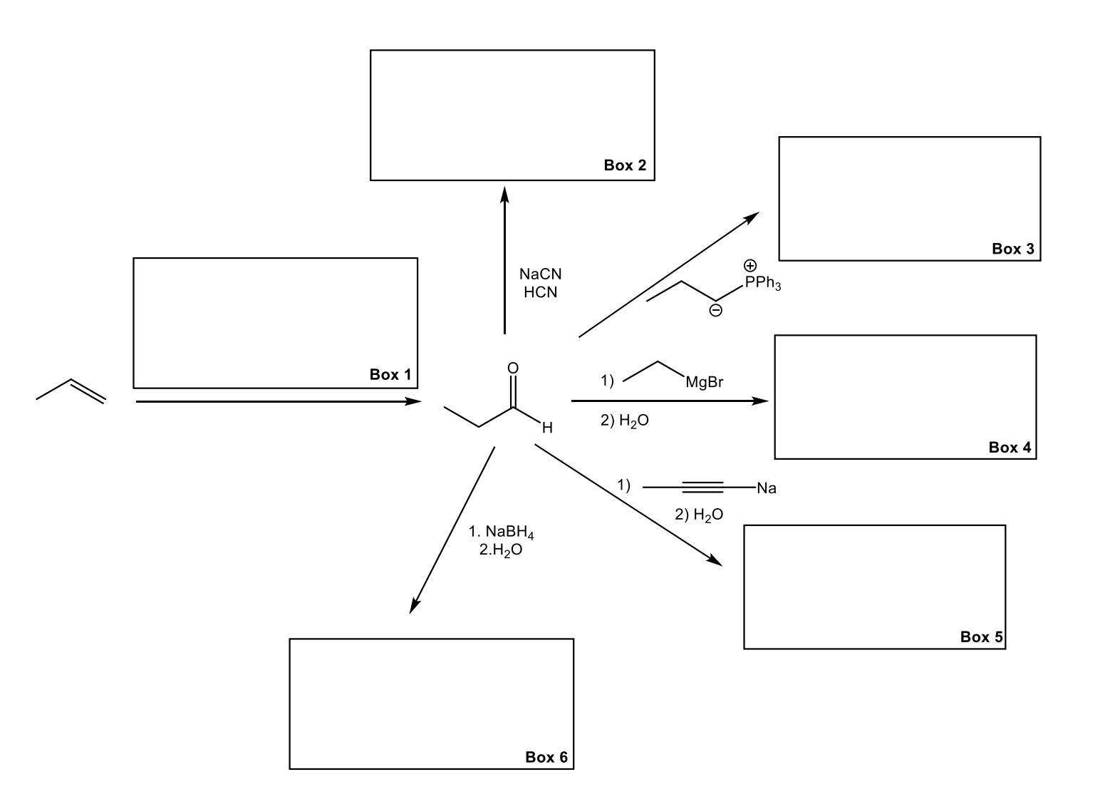 Solved Complete the following synthetic schemes by filling | Chegg.com