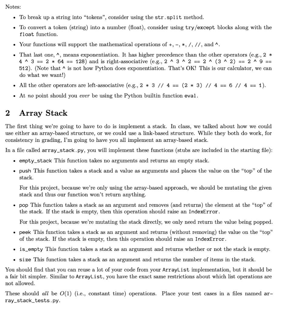 Solved please contain docstrings explaining purposes MUST | Chegg.com