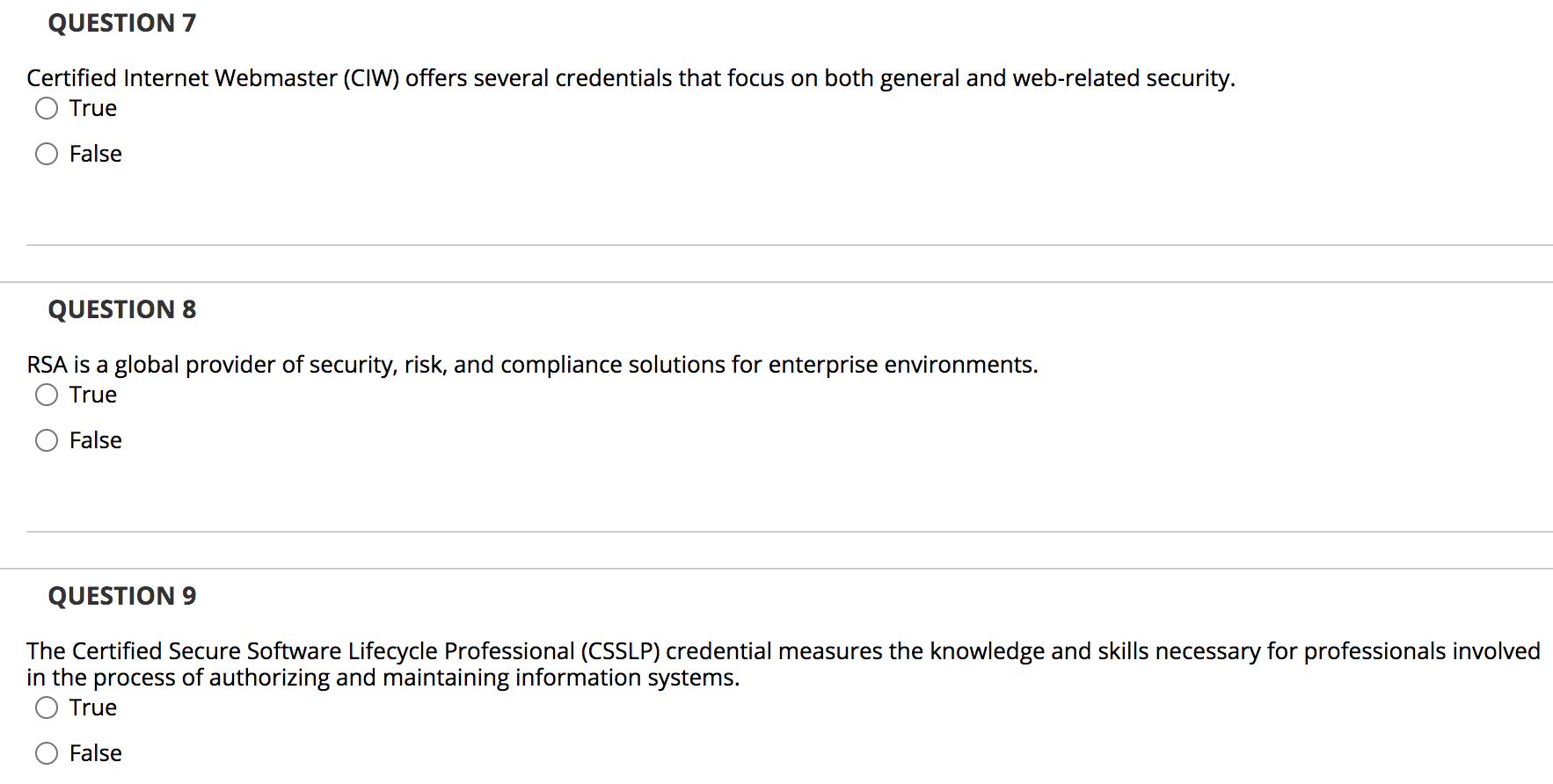 Solved QUESTION 7 Certified Internet Webmaster (CIW) offers | Chegg.com