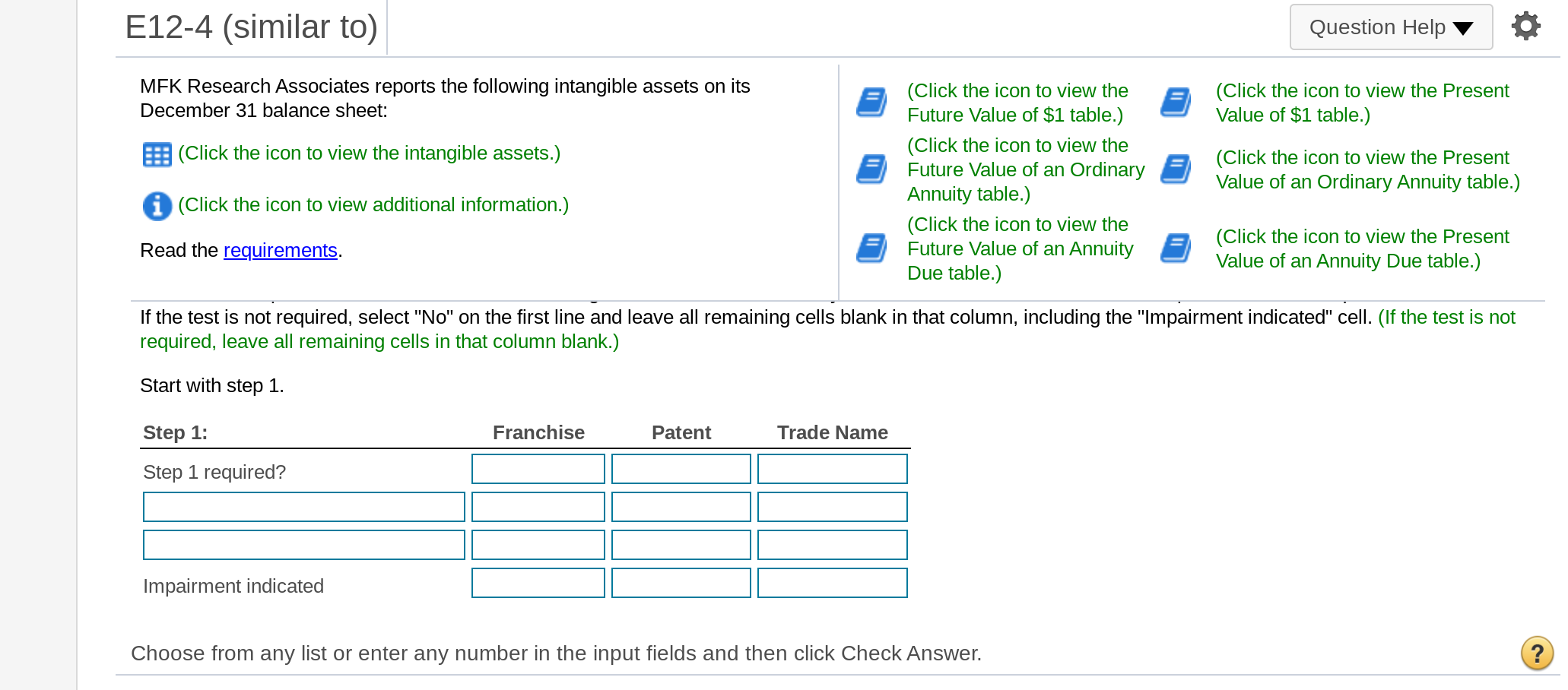 E12-4 (similar to) Question Help MEK Research | Chegg.com
