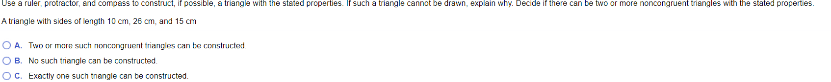 Solved Use a ruler, protractor, and compass to construct, | Chegg.com
