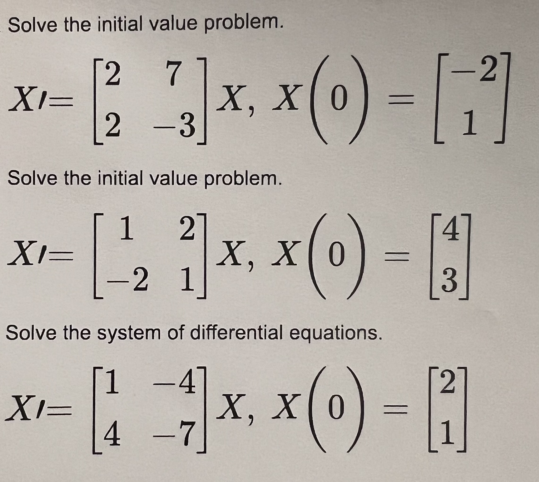 Solved Solve the initial value problem. | Chegg.com