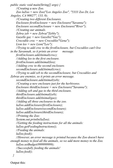 Advanced Java Programming Project 2: Polymorphism, | Chegg.com